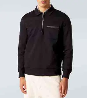 Moncler Cotton-blend Half-zip Sweater