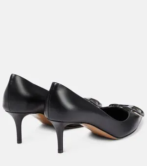 Valentino Garavani Vlogo Leather Pumps
