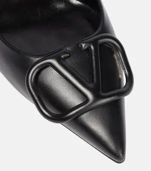 Valentino Garavani Vlogo Leather Pumps