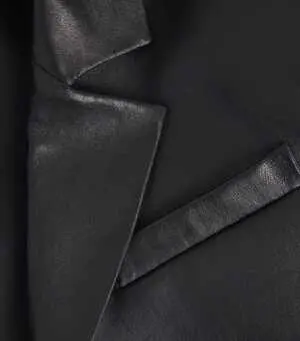 FRAME Leather Blazer