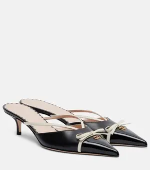 Valentino Garavani Vlogo Leather Pumps