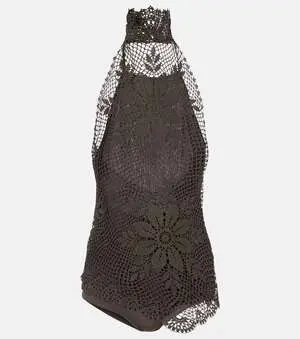 Magda Butrym Crochet Cotton Top