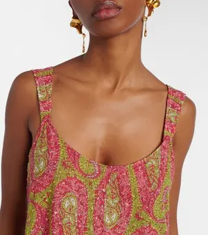 Etro Printed Cotton Maxi Dress - Green