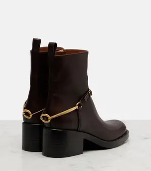 Chloé Dakota 60 Leather Ankle Boots