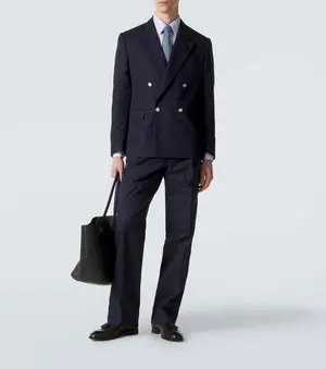 LARDINI Wool, Cashmere, And Silk Blazer
