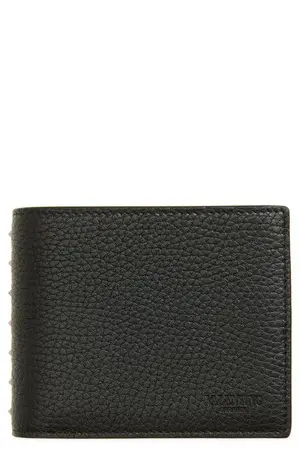 Valentino Garavani Rockstud Leather Bifold Wallet - Black