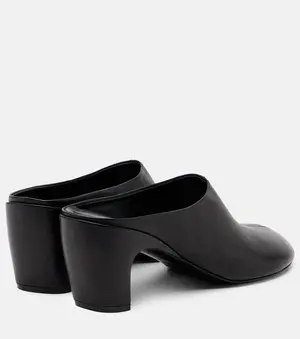 Dries Van Noten Leather Heeled Mules