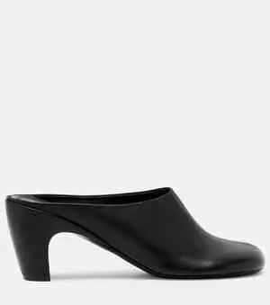 Dries Van Noten Leather Heeled Mules