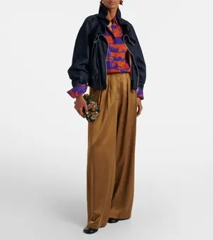 Dries Van Noten Leather Heeled Mules