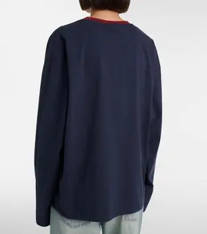 Miu Miu Logo Cotton Jersey T-shirt