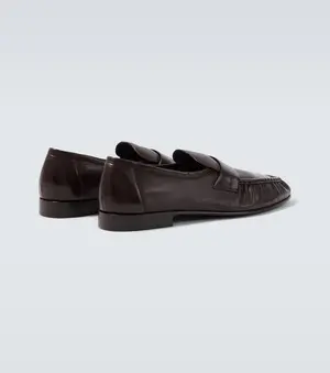 THE ROW Leather Loafers - Brown