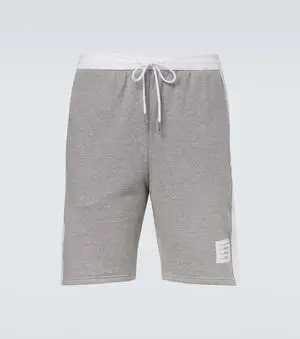 Thom Browne 4-bar Cotton Jersey Shorts