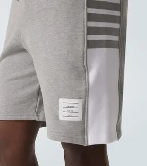 Thom Browne 4-bar Cotton Jersey Shorts