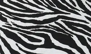 Naked Wardrobe Jacquard Zebra Stripe Mini Skirt