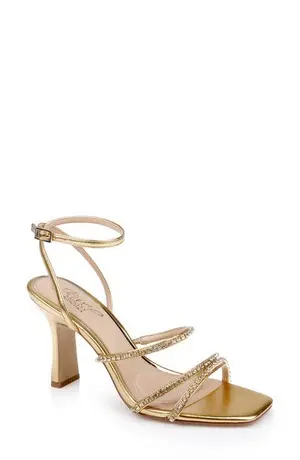 Badgley Mischka Paulette Ankle Strap Sandal - Gold Metallic