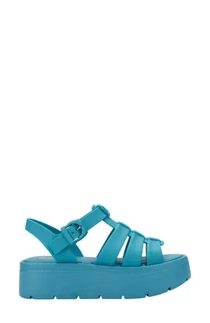 Melissa Platform Slingback Fisherman Sandals - Blue