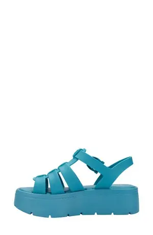 Melissa Platform Slingback Fisherman Sandals - Blue