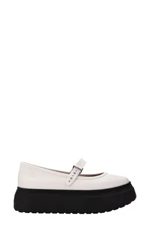 Melissa Soft Ballerina Platform Mary Jane - Black/white