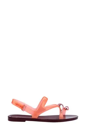 Melissa Iris Slingback Sandal - Burgundy/orange