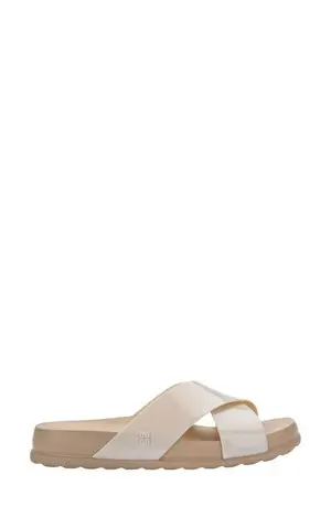 Melissa Cozy Cross Platform Slides - Beige