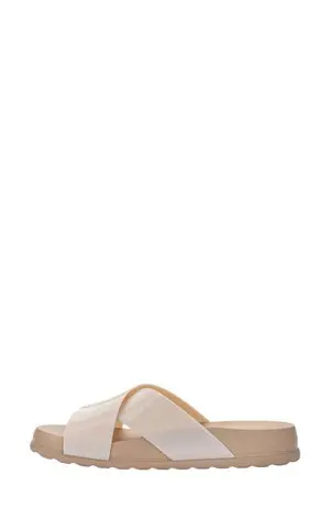 Melissa Cozy Cross Platform Slides - Beige