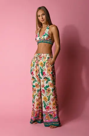 SUNSHINE 79 Printed Wide-leg Pants