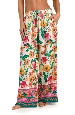 SUNSHINE 79 Printed Wide-leg Pants - Green Multi