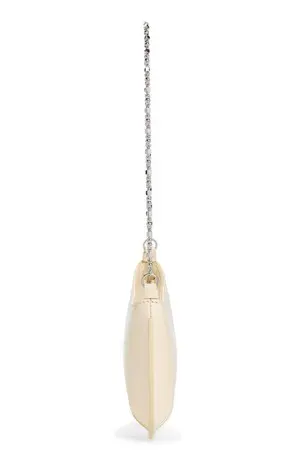 Jacquemus Le Petit Bisou Chaine Patent Shoulder Bag - Light Ivory 115