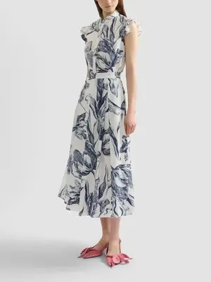 Erdem Floral Print Top - White