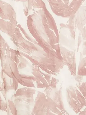 ALYSI Printed Silk Foulard - Pink