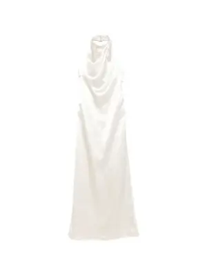 ALYSI Satin Long Dress