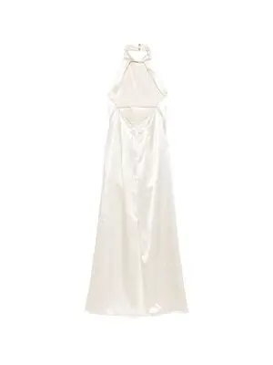 ALYSI Satin Long Dress