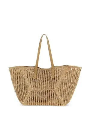 Brunello Cucinelli Raffia Tote Bag