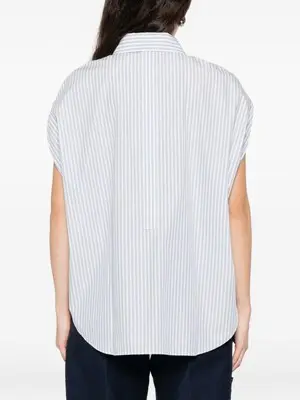 Woolrich Striped Cotton Shirt - Sky Blue