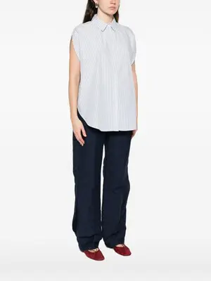Woolrich Striped Cotton Shirt - Sky Blue