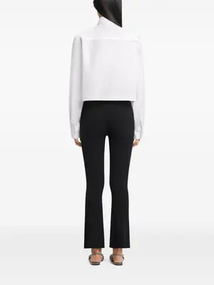 COURREGES Ribbed Knitted Capri Trousers
