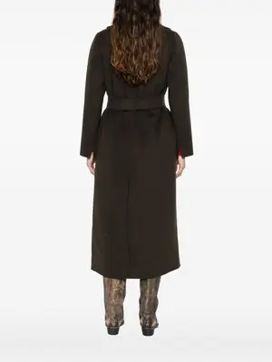 Max Mara Wool Long Coat - Green