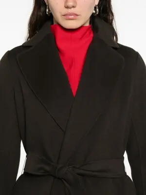 Max Mara Wool Long Coat - Green