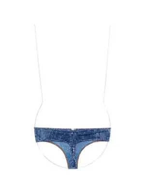 DIESEL® Denim Print Briefs - Blue