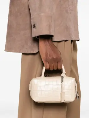 Max Mara Leather Handbag - Grey