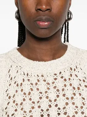 Fabiana Filippi Sleeveless Open-knit Top