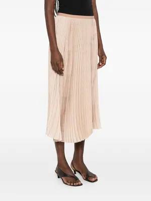 Fabiana Filippi Long Pleated Skirt - Beige