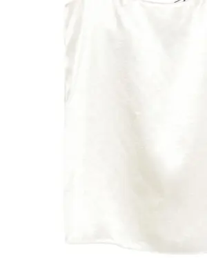 ALYSI Satin Top - White