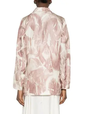 ALYSI Printed Single-breasted Jacket - Pink