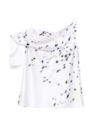 IRO PARIS Venuzia Printed Top - Grey