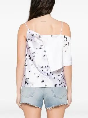 IRO PARIS Venuzia Printed Top - Grey