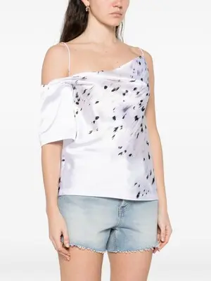 IRO PARIS Venuzia Printed Top - Grey