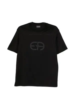 Emporio Armani Logo Cotton T-shirt - Black