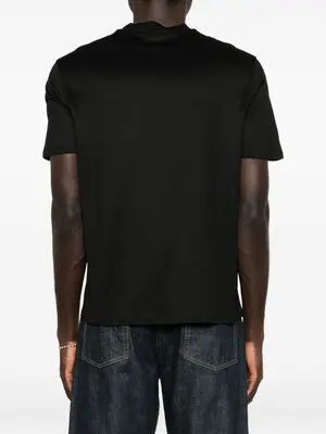Emporio Armani Logo Cotton T-shirt - Black