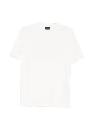Emporio Armani Modal And Silk Blend T-shirt - White